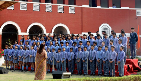 Flagging off - Centenary Celebrations - Modern School